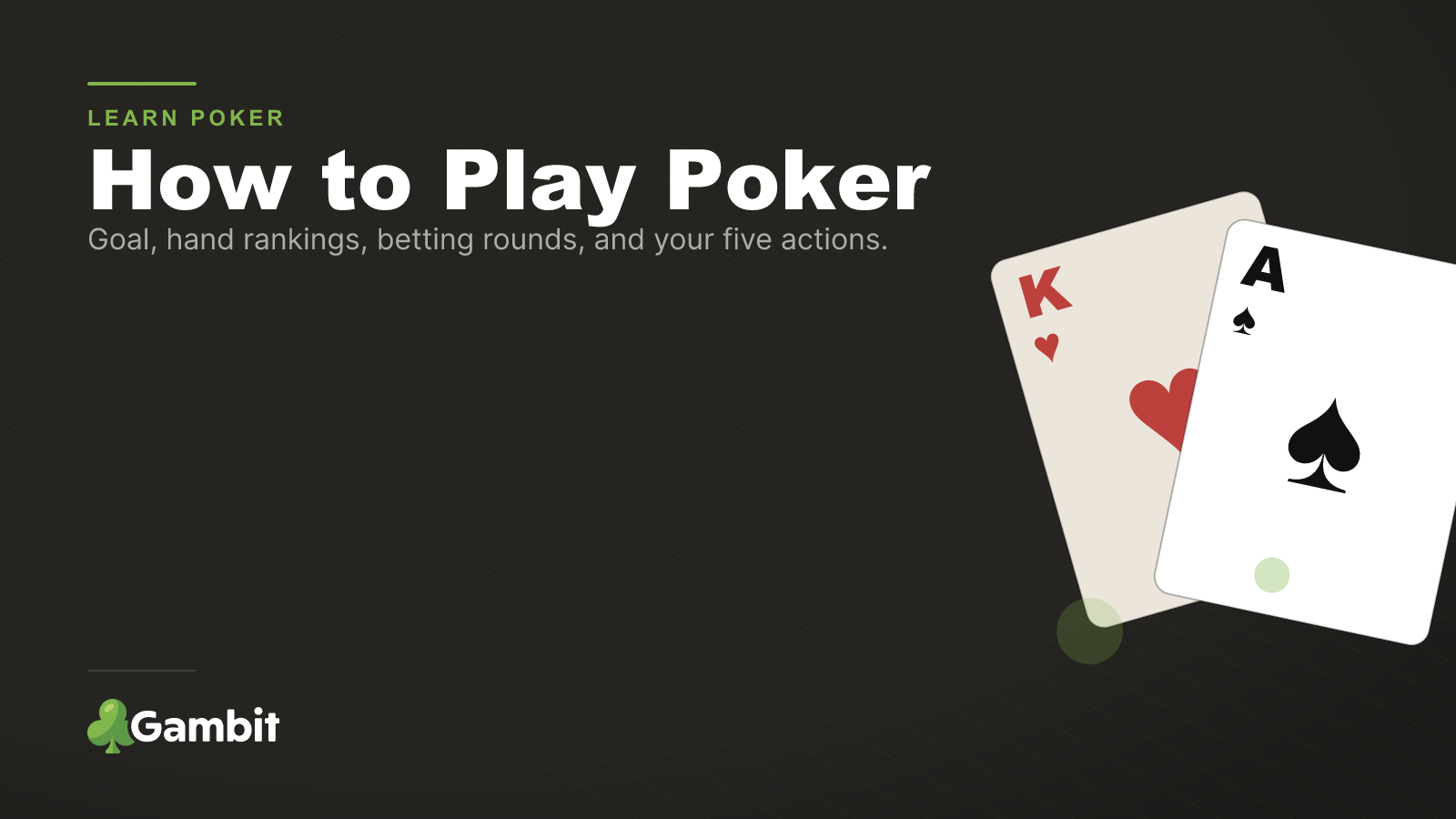 Two hole cards and a fanned flop on a green felt poker table